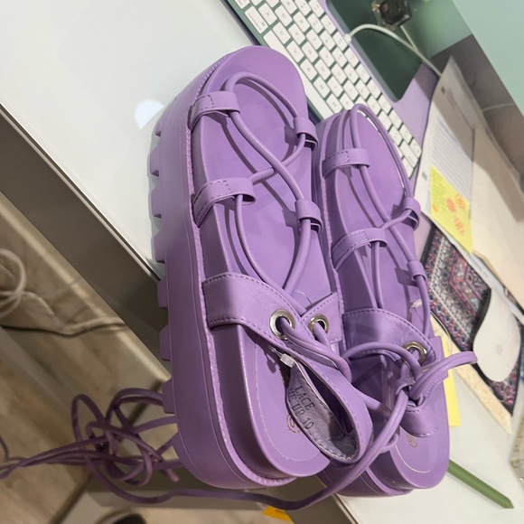 Mata Shoes | Shoes | Nwot Mata Lilac Platform Sandals | Poshmark